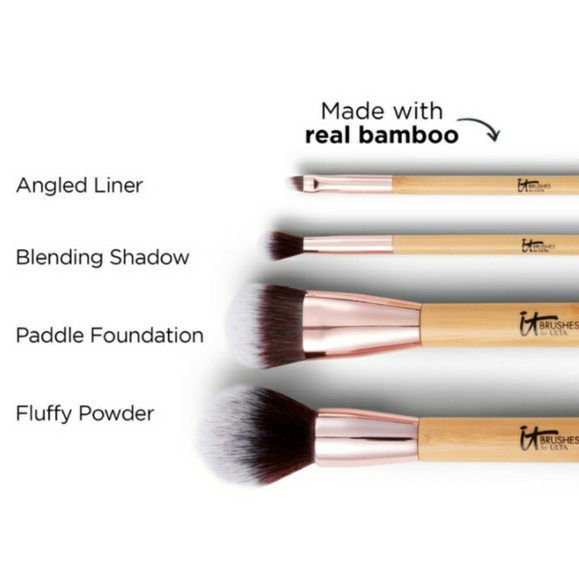 IT BRUSHES FOR ULTA | Makeup | It Brushes For Ulta 4piece Bamboo Makeup ...